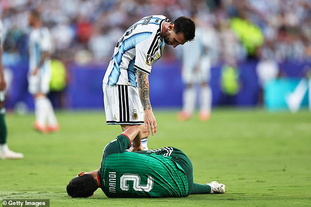 World Cup fans claim tournament is rigged as Lionel Messi avoids red ...