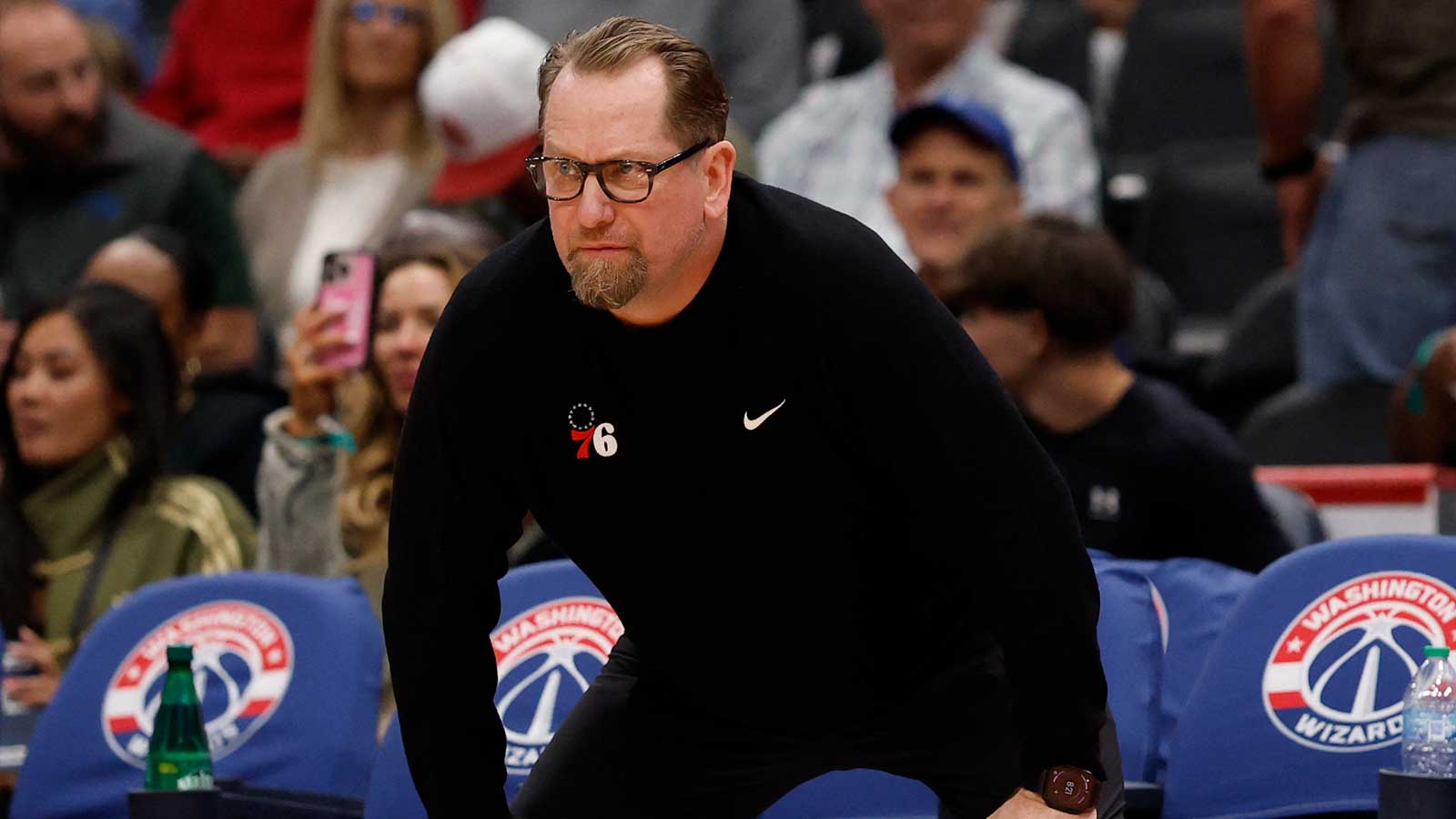 76ers HC Nick Nurse, Mike Gansey take side quest to Phillies game
