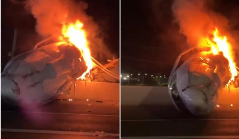 Aeronave cae sobre carretera en Laredo, Texas; investigan causas del ...