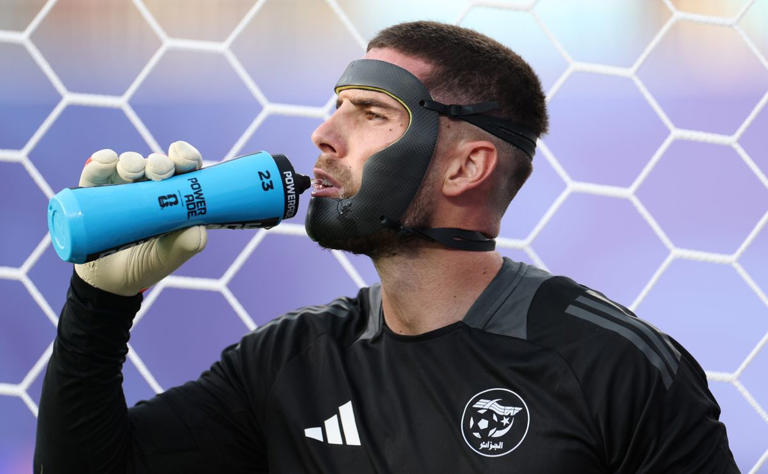 Why Algeria GK Luca Zidane is wearing a mask against Argentina today at ...