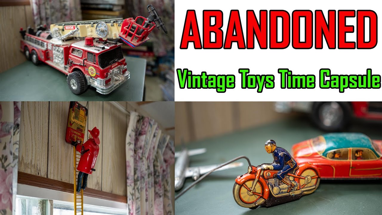 Abandoned time capsule house filled with vintage toys and forgotten items