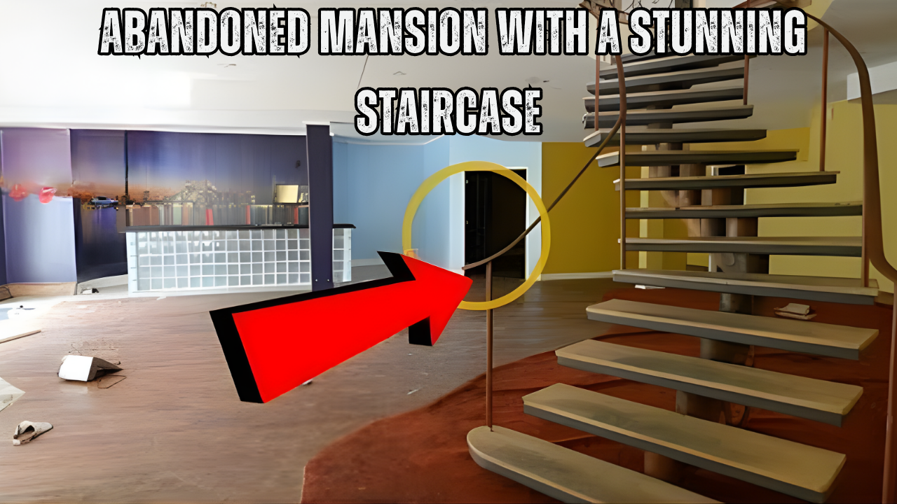 Abandoned mansion with a stunning staircase: Urban exploration