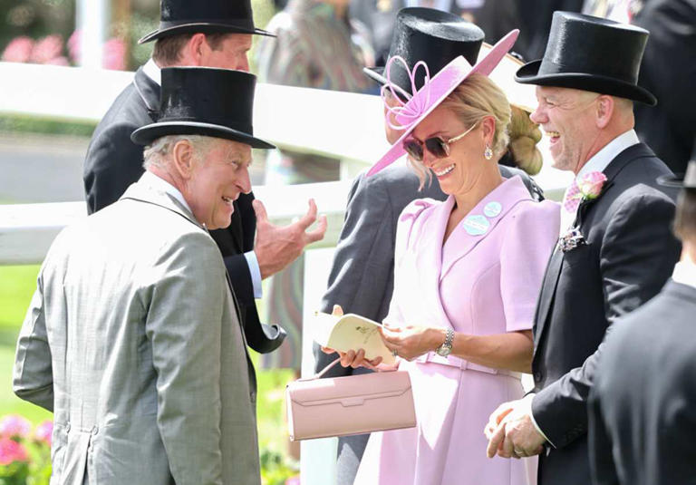 King Charles left in stitches as Mike Tindall suffers fashion mishap at ...
