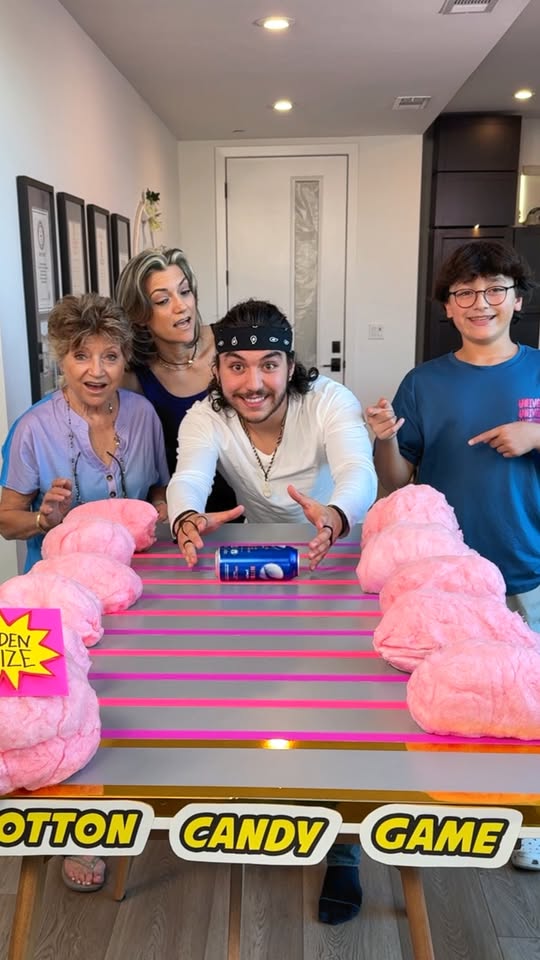Cotton candy dissolve challenge game night