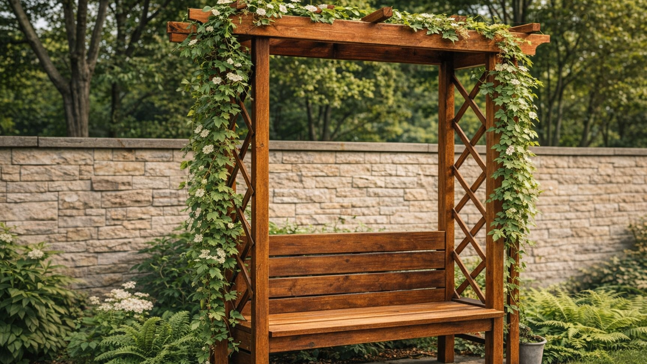 You don’t have to be a pro to build and sell this garden bench