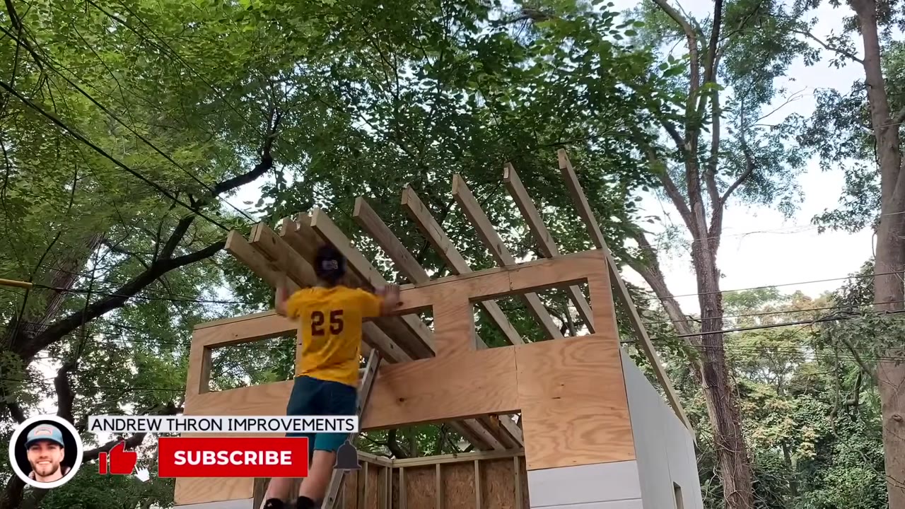 Most DIY shed roof mistakes start with the first rafter