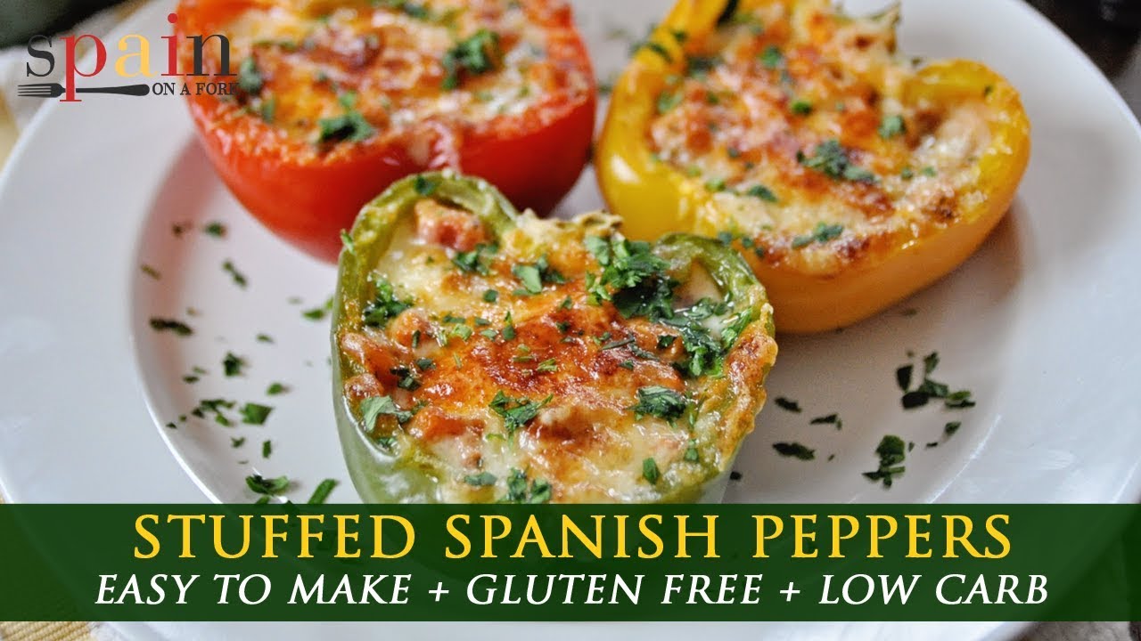 Stuffed Spanish peppers with tuna and tomatoes easy Mediterranean recipe