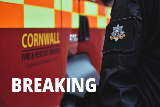Person rescued from a burning shed after early morning fire in Falmouth