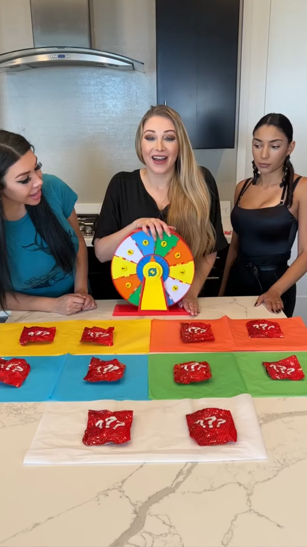 Mystery prize wheel challenge