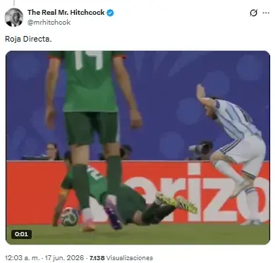 Reclamo viral en México: pidieron tarjeta roja para Messi por una falta ...