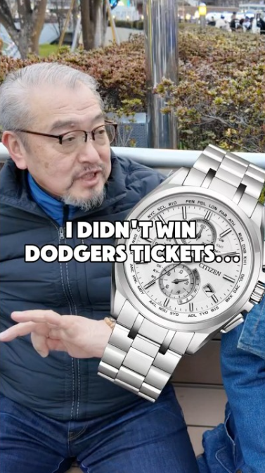 Retired Japanese man gets a Citizen Attesa as a gift