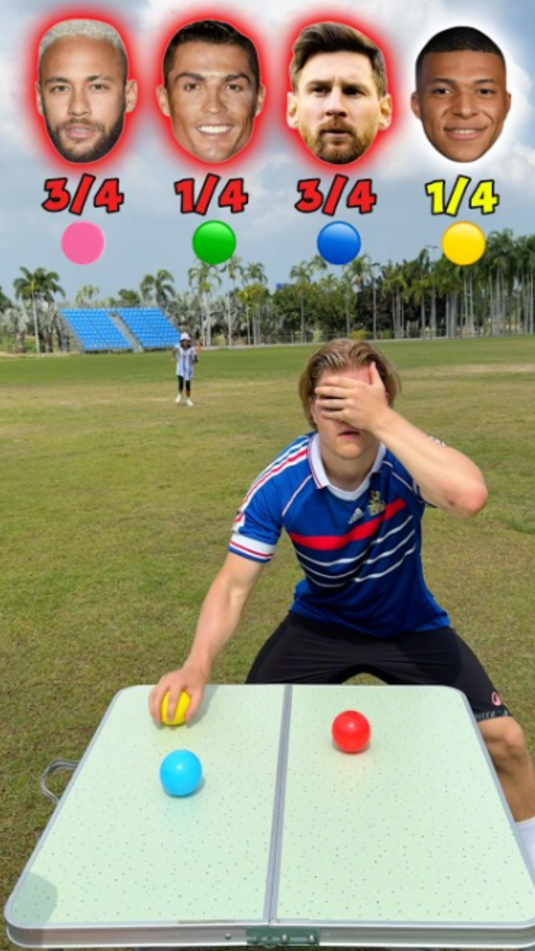 Who wins color vs speed challenge in this football test
