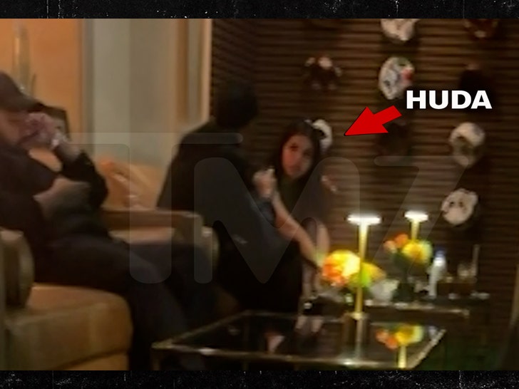 Huda Mustafa seen after sneaking into ex's baby mama's apartment complex