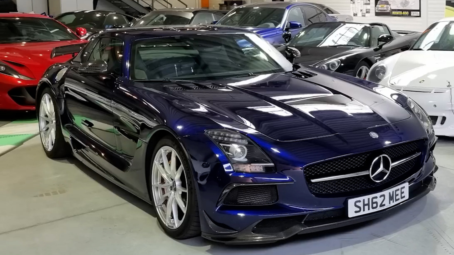 Driving my SLS Black Series to collect a new Zenvo