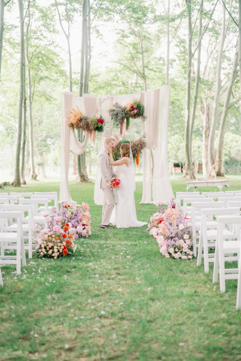 A colourful wedding in an old mill: Emma & Ciarán's Spanish destination ...