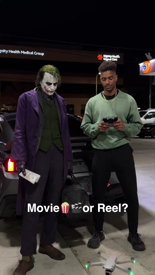 Did I make the Joker look like he’s in a movie? 🎬🍿