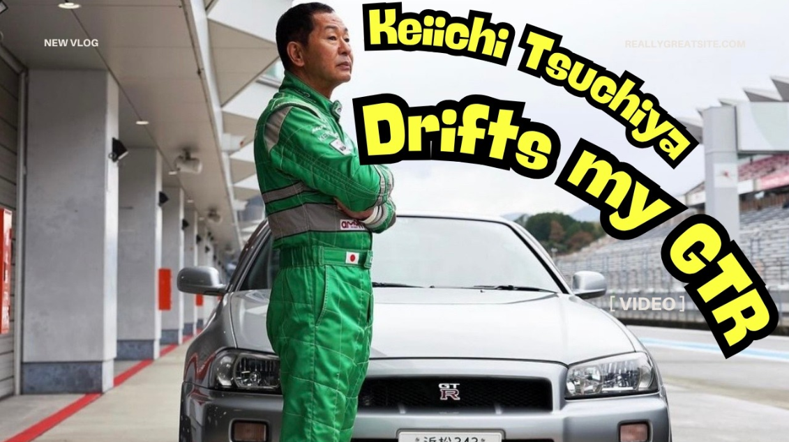 This R34 GTR drift by Keiichi Tsuchiya is insane