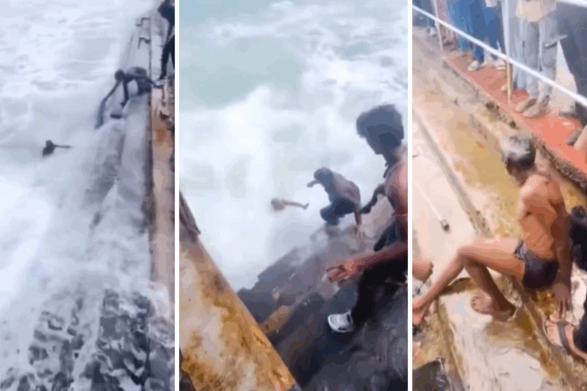 Elderly man survives dramatic sea rescue at Dwarka, then gets slapped ...