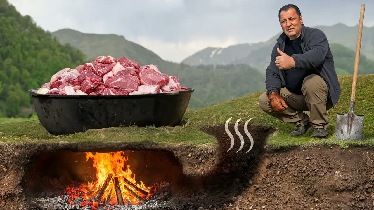 Traditional mountain cooking with a recipe from the past