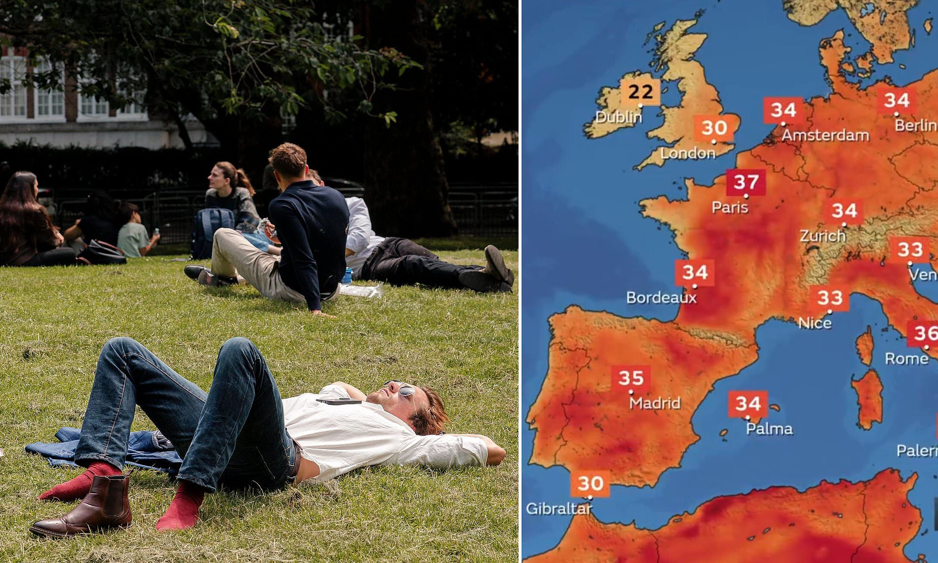 UK braces for six-day heatwave: Temperatures rise to 30C from tomorrow ...