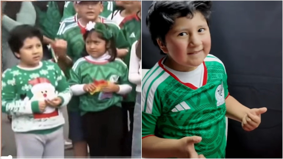 Boy wore Christmas jumper to Mexico's World Cup match. He got a jersey ...