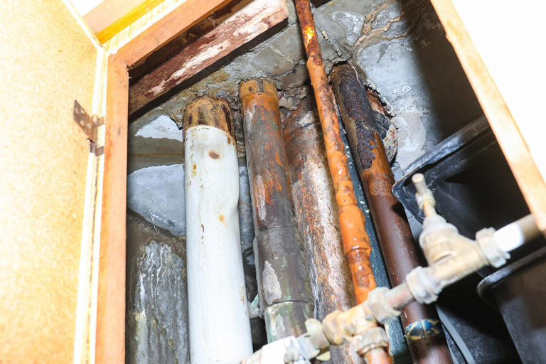 Falkirk pensioners face months of water damage to high rise home