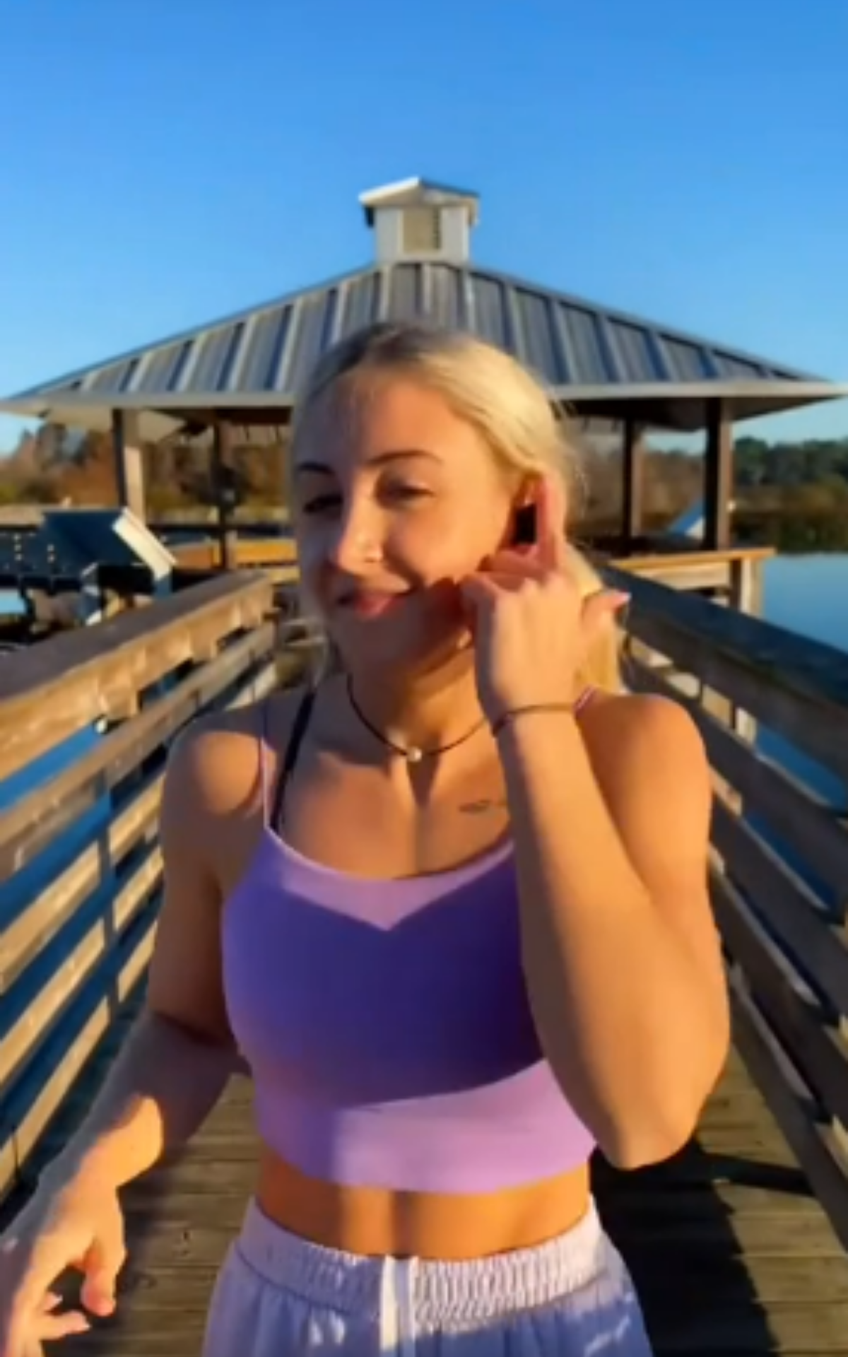 Bose earbuds stability test during intense movement