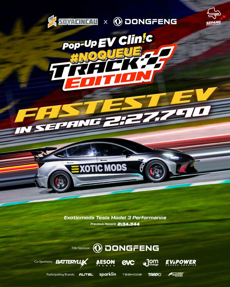 Fastest EV at Malaysia’s biggest EV track day: Exotic Mods Tesla Model ...