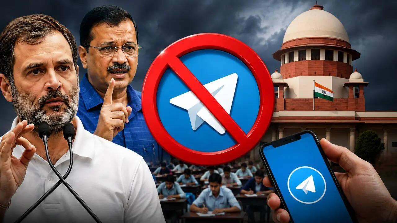 Telegram ban before Re-NEET sparks political row; Rahul Gandhi says ...