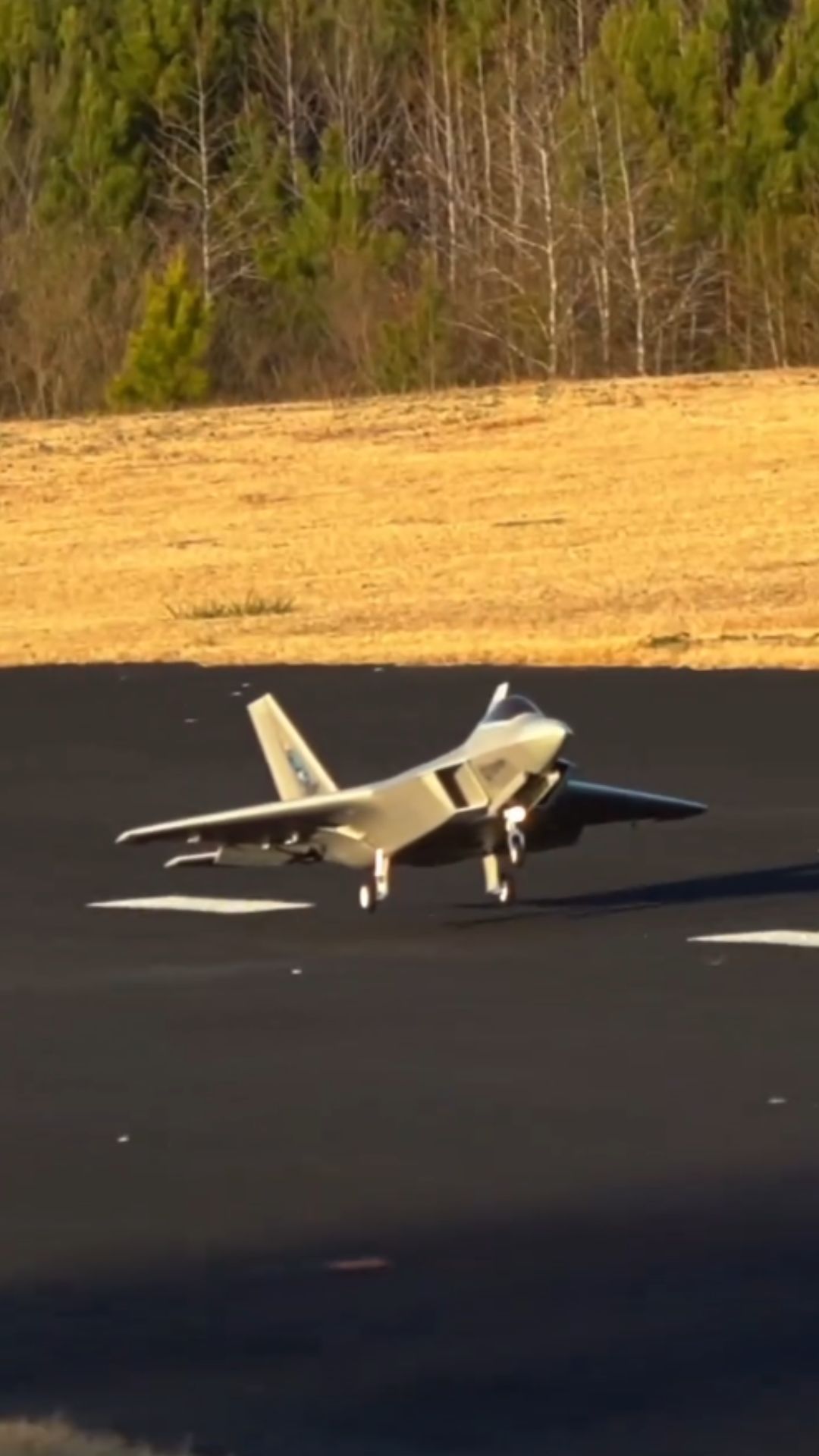 Eurofighter Typhoon touch & go: RC jet flight in action