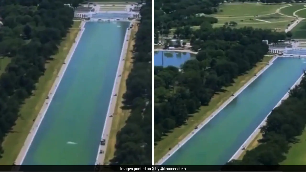 $14-million clean-up fails as algae returns to White House reflecting pool