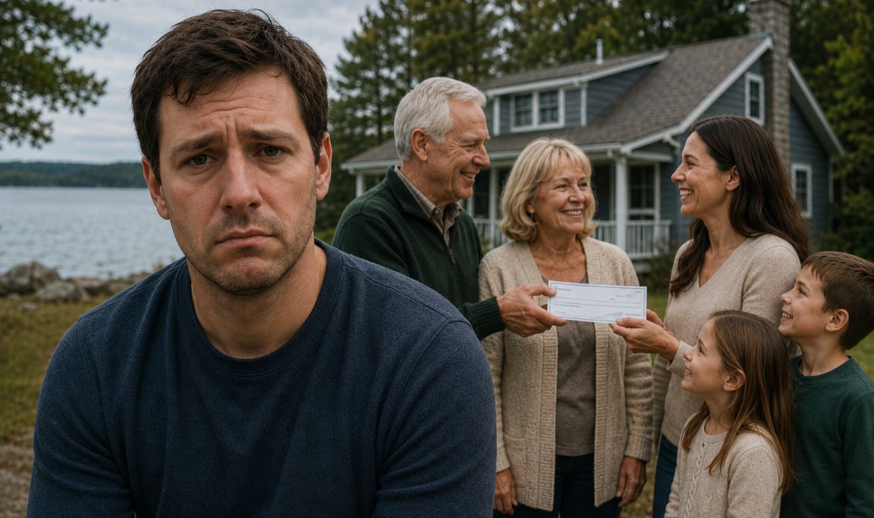 My parents sold our cottage, but they gave all the money to my sister ...