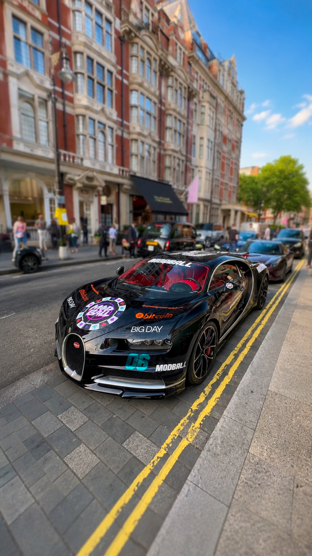 Bugatti Chiron featuring an eye-catching exterior theme
