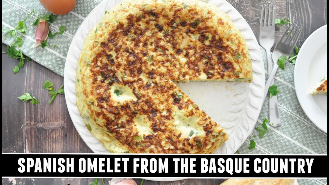 Famous Basque omelet tortilla de bacalao authentic recipe