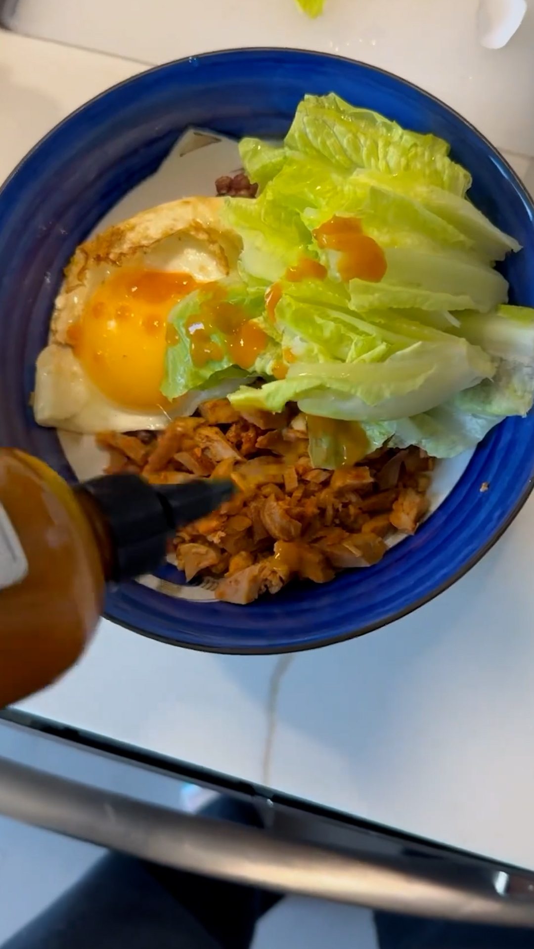 Elevating boring leftovers with truffle hot sauce changes everything