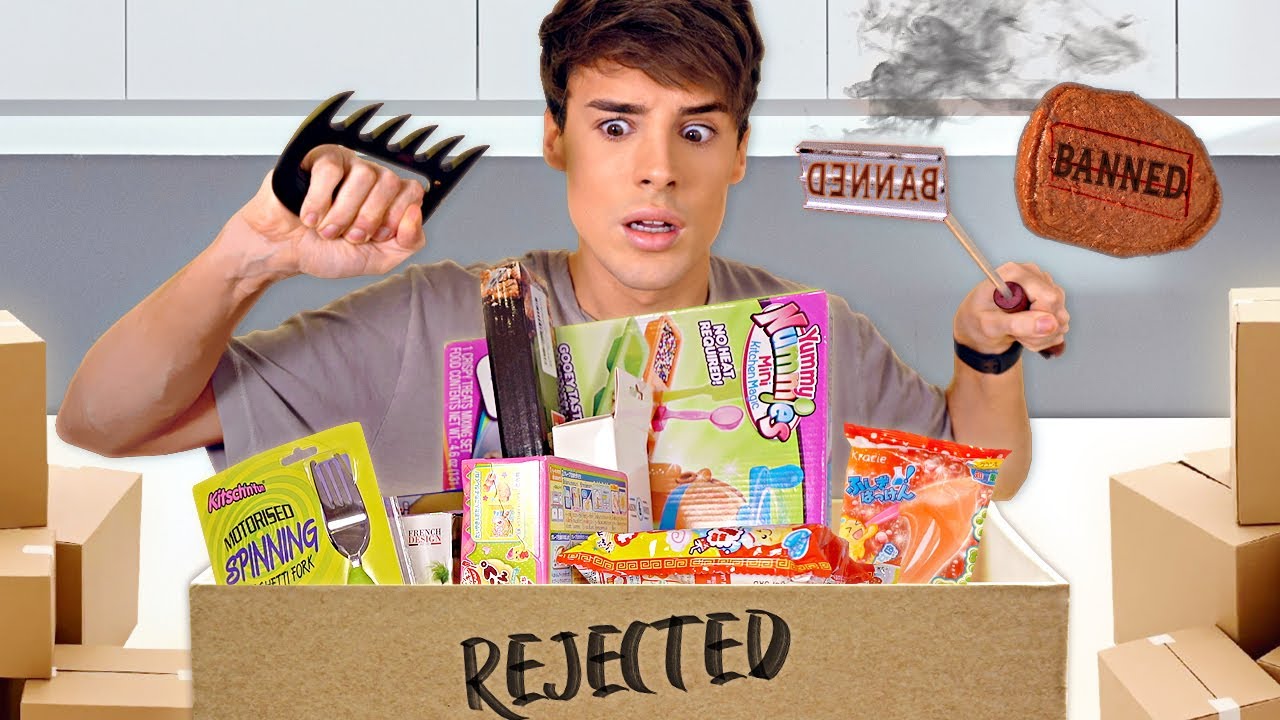 Reviewing unusual food products rejected from past videos
