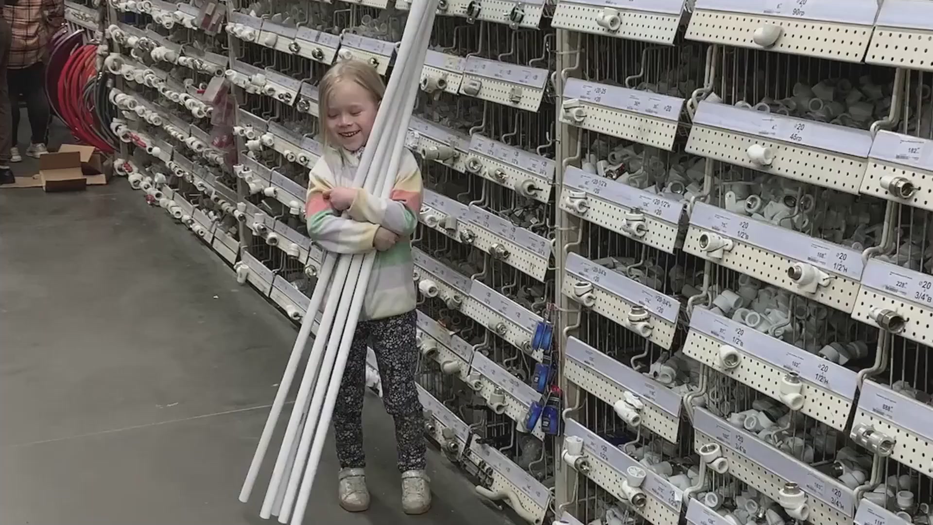 Creative indoor igloo building with dad and daughter