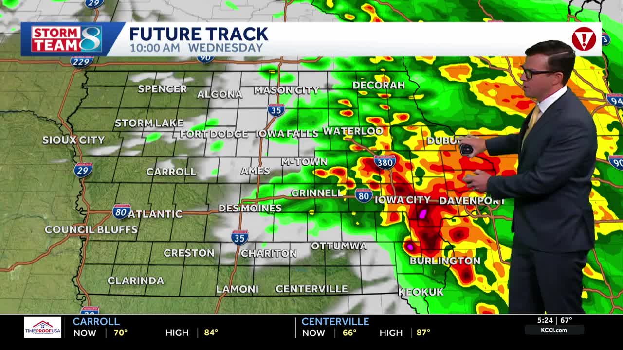 Iowa weather: A stormy morning brings back the severe weather threat ...