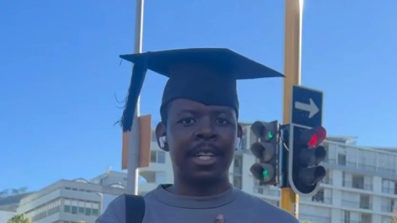 From graduation to traffic lights: One young man's search for hope