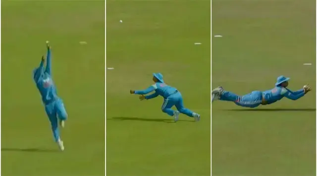 Watch: Catch of the year! Vaibhav Sooryavanshi pulls off an unreal ...
