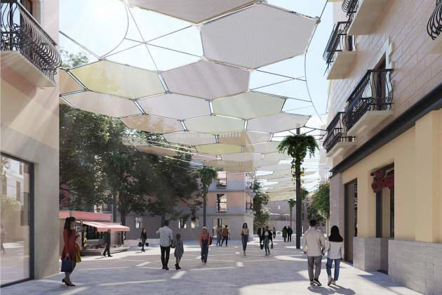 El Portal del Ángel tendrá un toldo singular para generar sombra en el ...