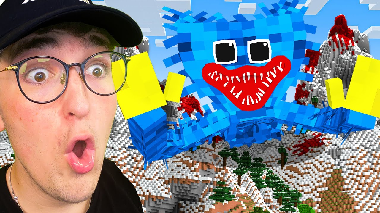 I fooled my friend with Huggy Wuggy in Minecraft