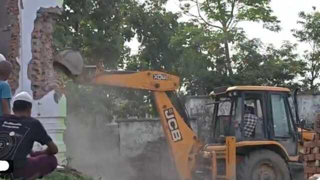 UP: Mosque built on gram sabha land razed under heavy security