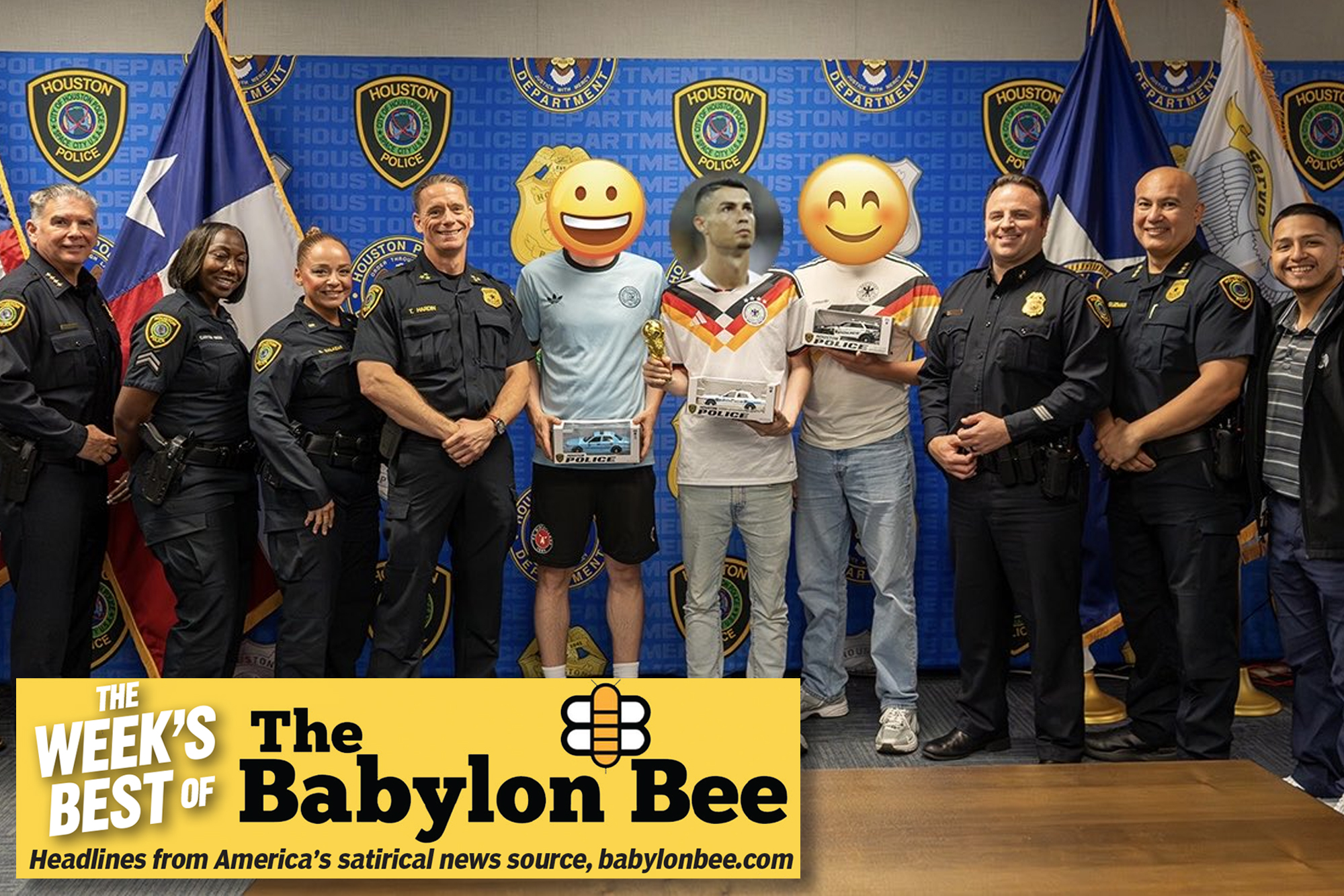 Best of the Babylon Bee: US votes to legally adopt World Cup fan Freddy ...