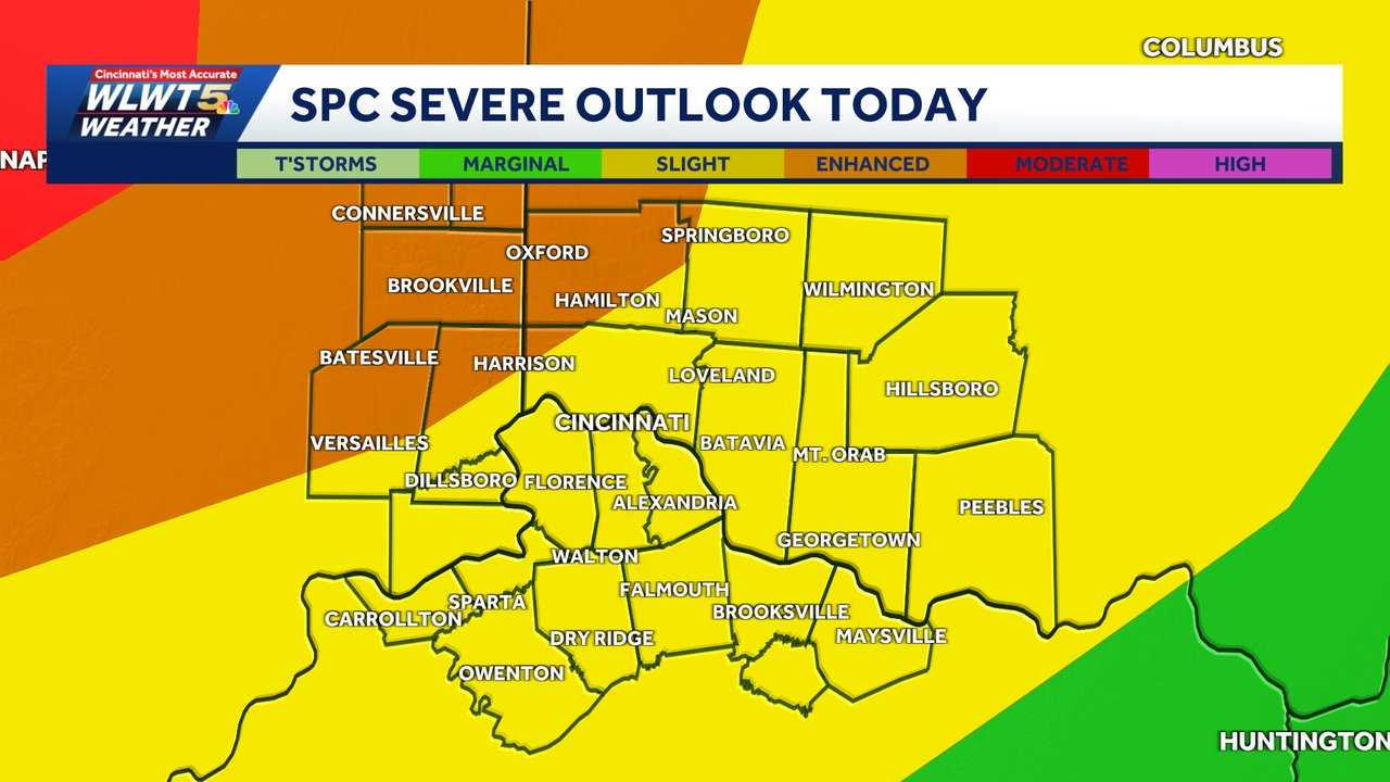 Alert day | Severe storms possible across Cincinnati late Wednesday ...
