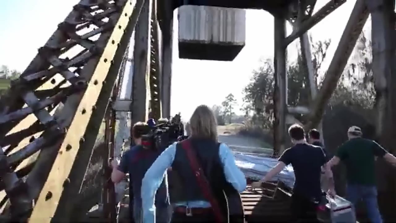 The crew asked “Are we safe?” then a train hit the set at 58 mph