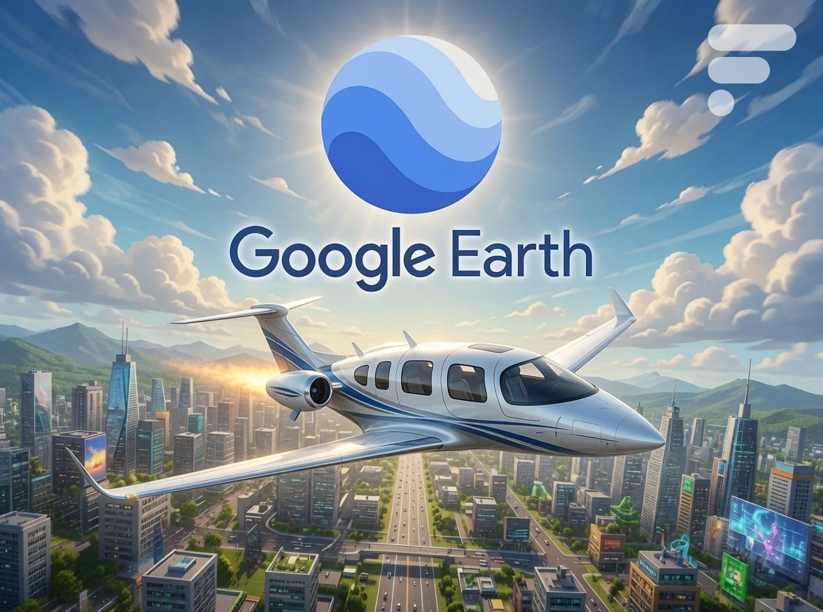 Google Earth cache un simulateur de vol gratuit sur navigateur (et c ...