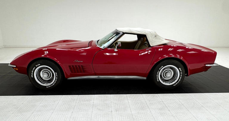 Cranberry red 1970 Corvette convertible is a drop-top project ready for TLC