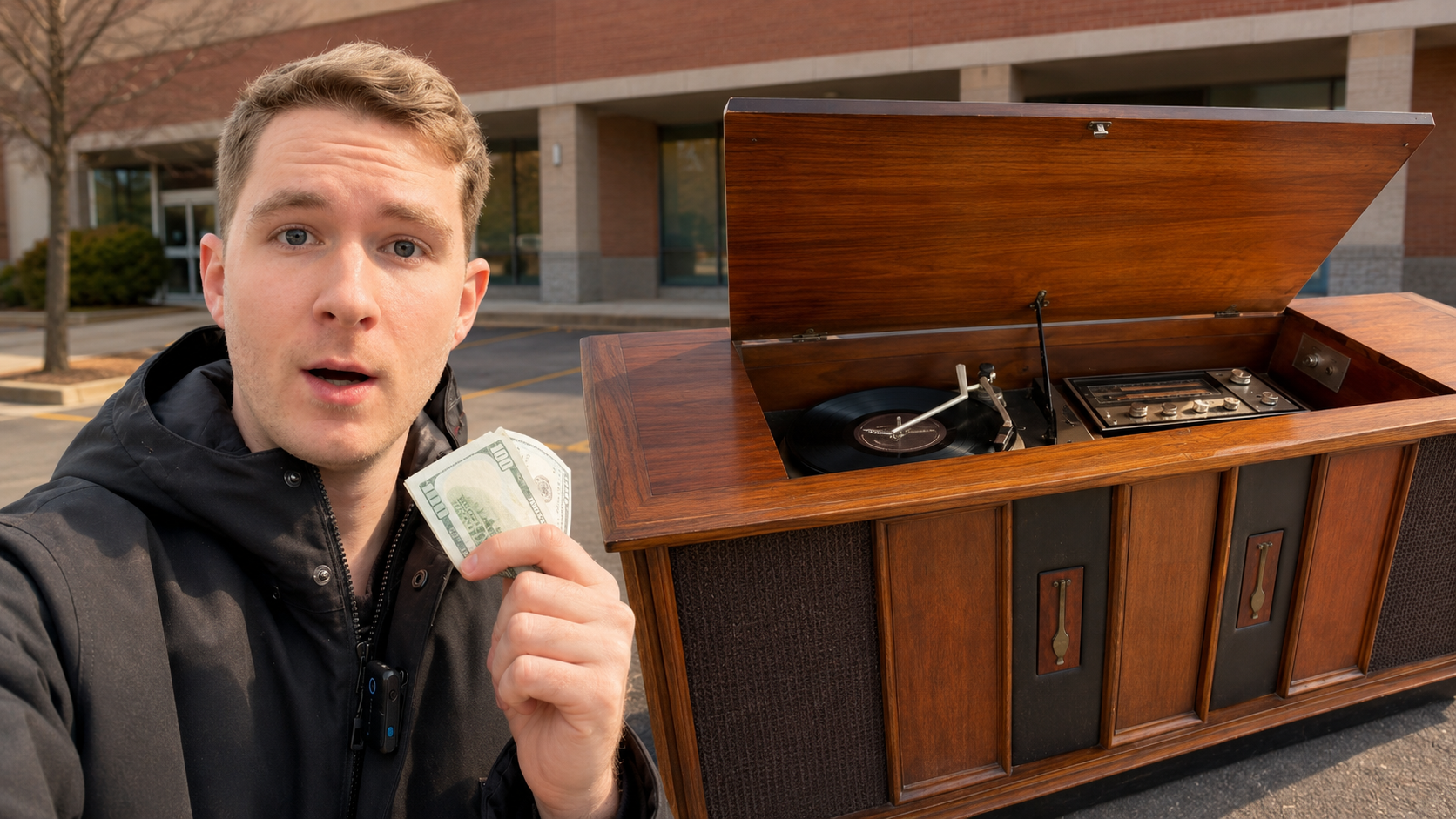 This $150 stereo cabinet became a $500 mid-century dream
