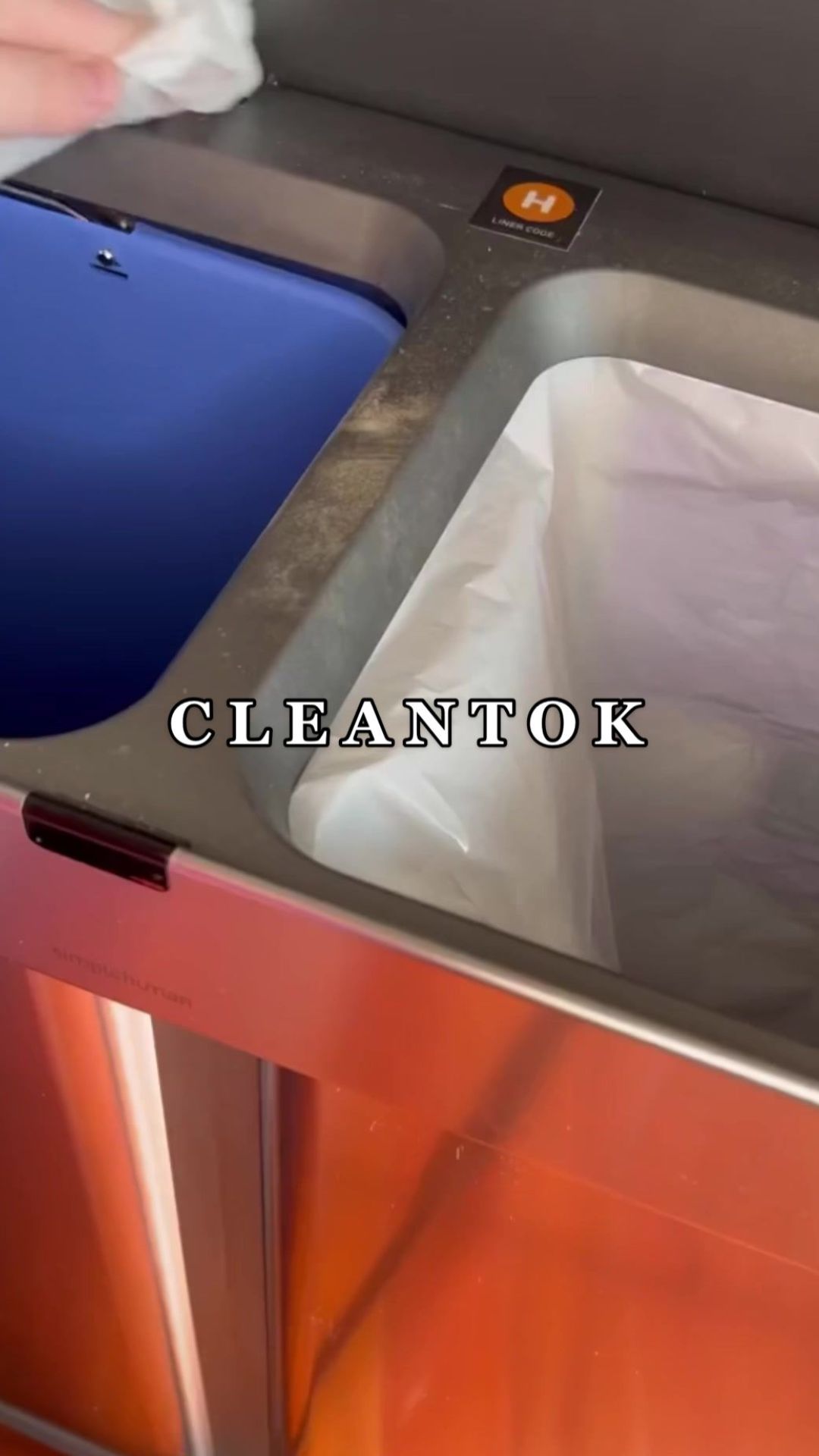 ASMR clean with me: Trash can deep clean and refresh routine